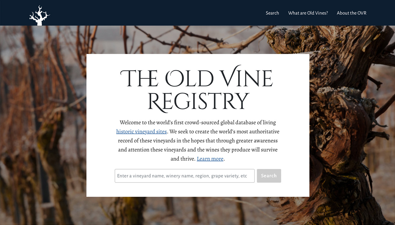 Old Vine Registry launched | Jancis Robinson